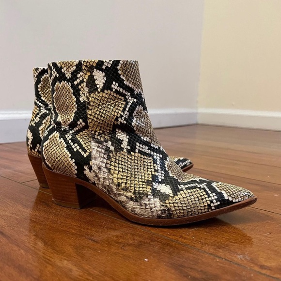 Ulla Johnson | Shoes | Ulla Johnson Embossed Snakeskin Ankle Boot ...